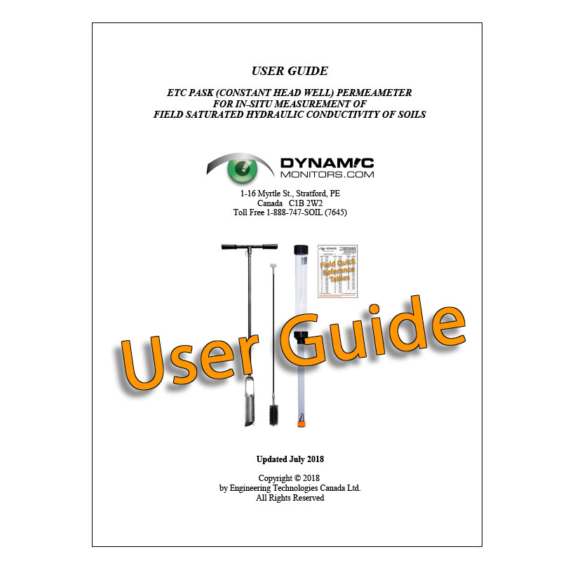 ETC Pask Permeameter Kit with Auger - Dynamic Monitors